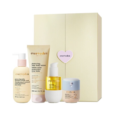 Evereden婴儿胎脂4件套礼盒胎脂亲护面霜+洗沐+抚触油+身体乳