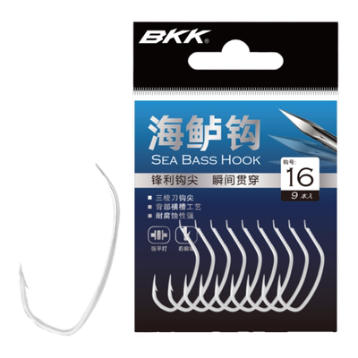 bkk路亚海鲈鱼钩有倒刺