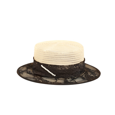 4861时尚潮流平沿帽出街旅游轻盈透气夏季新款平顶帽百搭洋气凉帽