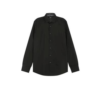 【自营】Hugo Boss新品 男士black系列棉质长袖衬衫 50532875