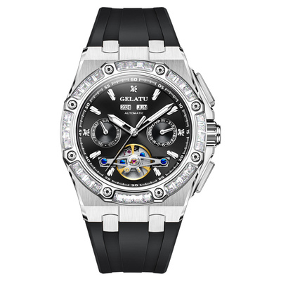 时尚品牌夜光防水男士机械表