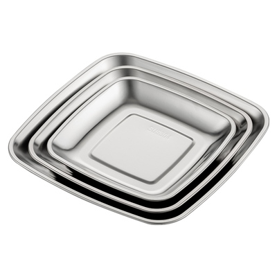 onlycook304不锈钢盘子方形