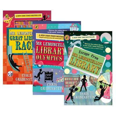 神奇图书馆系列1-3册英文原版