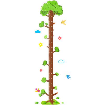 卡通宝宝身高贴测量小孩房间装饰