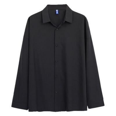 禁欲系酒红色衬衫男痞帅dk制服