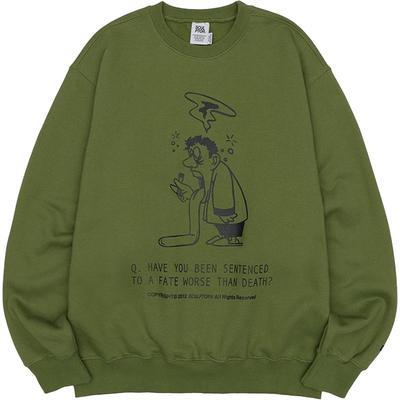 宽松薄绒长袖卫衣SCULPTOR