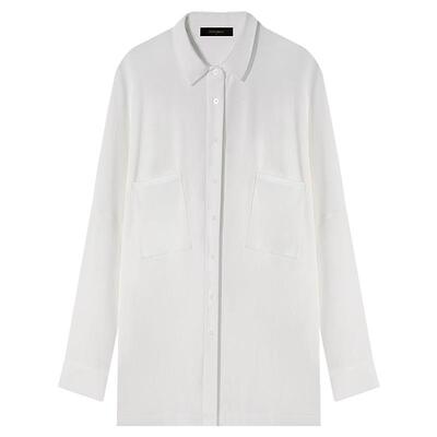 COCOBELLA微透视蝙蝠袖衬衫