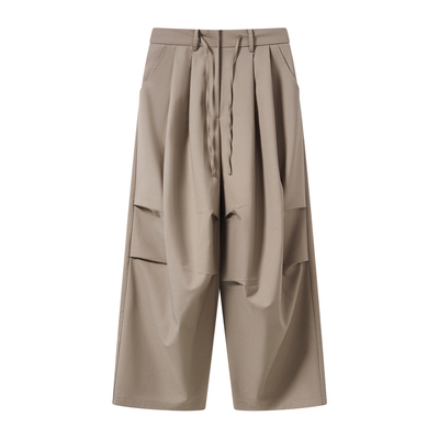 垂感伞兵西裤超挺阔抽绳阔腿裤