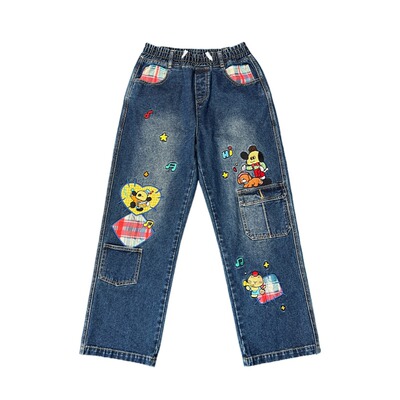 贴布常规春秋牛仔宽松