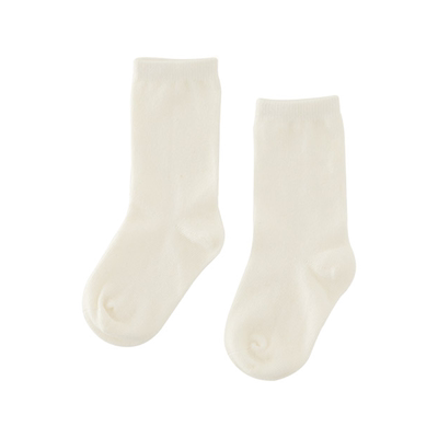 【天猫U先】papa爬爬男女宝宝透气纯色拼接短袜婴儿中筒袜