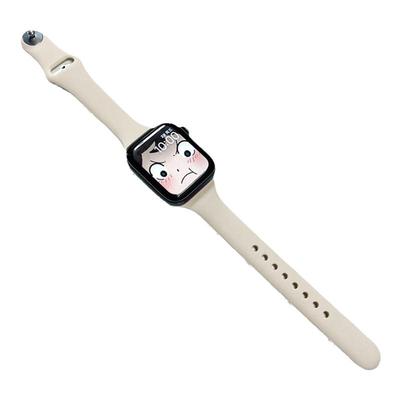 适用iwatch硅胶小蛮腰蝴蝶扣表带