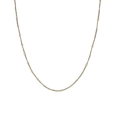 周大福独白复古黄金项链