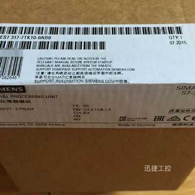 6ES73177TK100AB0S7300CPU317T2DPCPU6ES73177TK100AB0