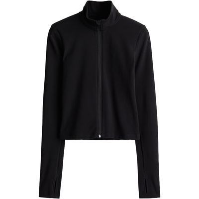 【H&M MOVE SoftMove™】女士运动外套拉链网球修身健身服1243210