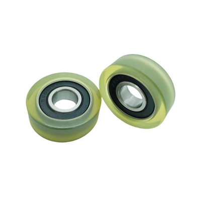 包邮包胶轴承聚氨酯滑轮替代进口