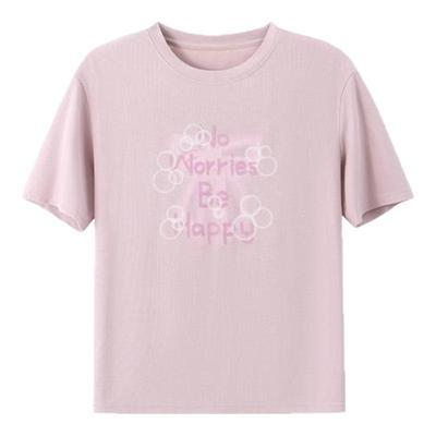 bbfer本依凡25年春夏季休闲短袖T恤女印花半袖新款宽松WYSTX0471