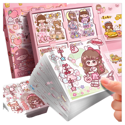 手帐贴纸女孩儿童贴画套装