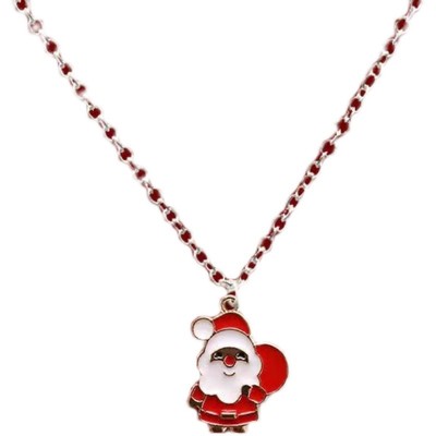 圣诞节项链圣诞老人网红礼物甜美女可爱送闺蜜毛衣链饰品元旦跨年