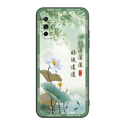 适用vivoiQOOZ1x山水画保护外壳
