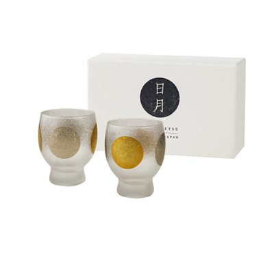 日本aderia石冢硝子磨砂酒杯对杯