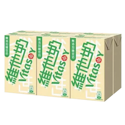 港版维他奶无糖豆奶250ml*6盒