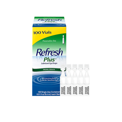 【自营】亮视Refresh plus眼药水人工泪液羧甲基纤维素钠干眼美版
