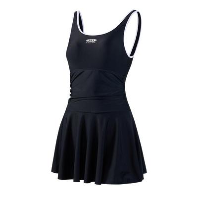 361度连体泳衣女经典小黑裙显瘦