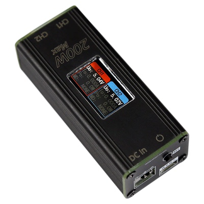 全协议超级快充模块大功率sw3518高清屏ips桌面充电器两路pd2.0