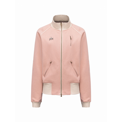 APRIORITY肘部拼接立领卫衣外套