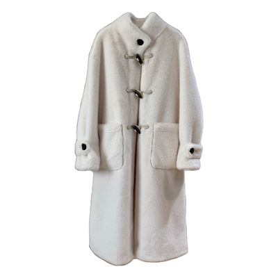 梦想家立领休闲水貂绒皮毛一体女