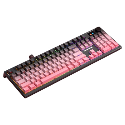 狼途LT104三模机械键盘无线蓝牙办公游戏电竞客制化黑莓侧刻键帽