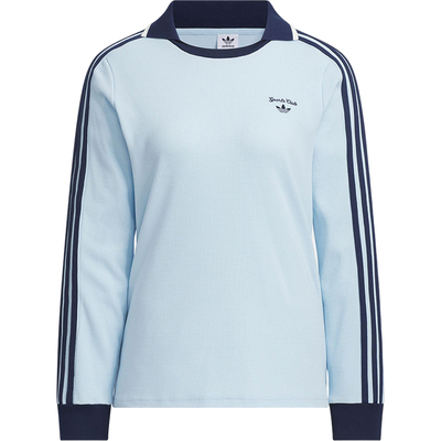 Adidas/阿迪达斯正品三叶草女士刺绣复古休闲长袖POLO衫JM8011