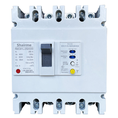 上海人民塑壳漏保CM1L三相四线