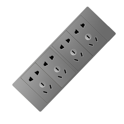 国际电工开关插座面板暗装九孔