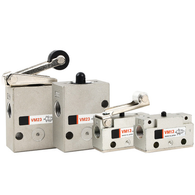 二位三通滚轮SMC金属机械控制阀