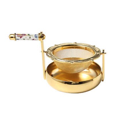 Minton明顿金色骨瓷手持滤茶器