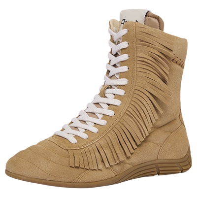 ASH春夏复古流苏堆堆小腿短靴女