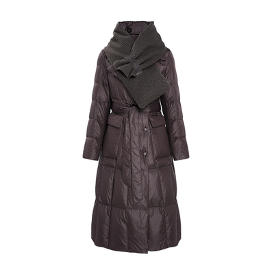 IDPAN安哥拉红鹅绒服羽绒服女士冬季新款通勤爆款长款外套