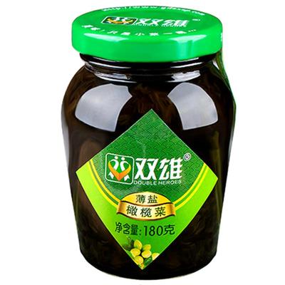 双雄橄榄菜瓶装潮汕特产薄盐酱菜