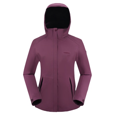 探路者冲锋衣女秋冬户外服装含羽绒服内胆两件套TAWWAM92520-DF8X