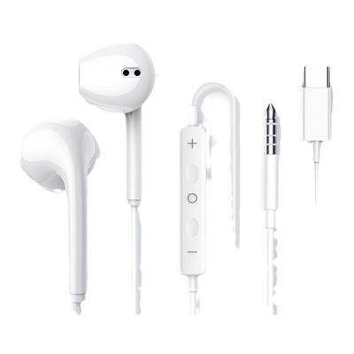 声瑟耳机有线typec接口适用华为P70圆孔Mate50荣耀300红米K80/K60