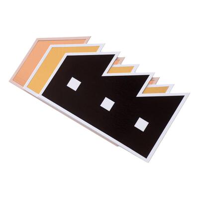 flaming灼热明信片烫金黑色金色