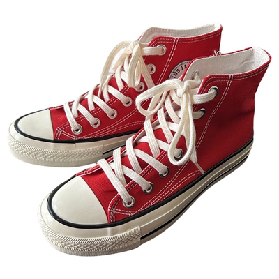 百搭鞋子韩版高帮帆布鞋