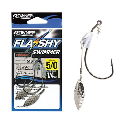 欧纳旋转亮片带铅曲柄钩