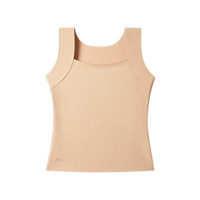 Janest/简态保暖内衣大胸显小无痕束胸衣女粉底液纸片人加绒背心