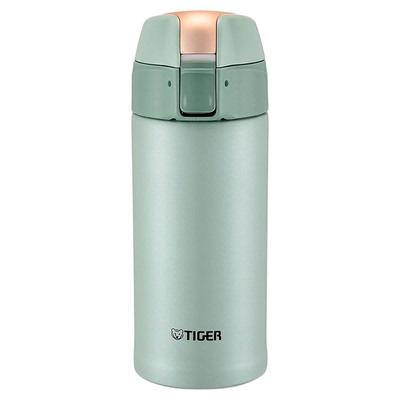 tiger虎牌吸管保温杯双盖直饮两用便携户外车载水杯350ml小清新