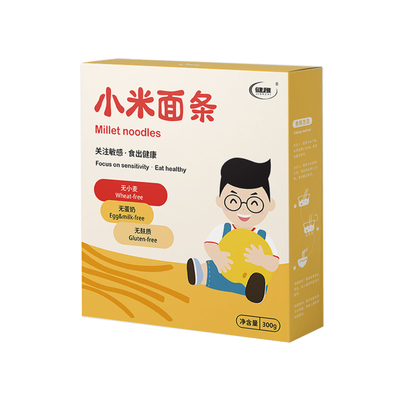 健稚纯小米无麸质面条短细