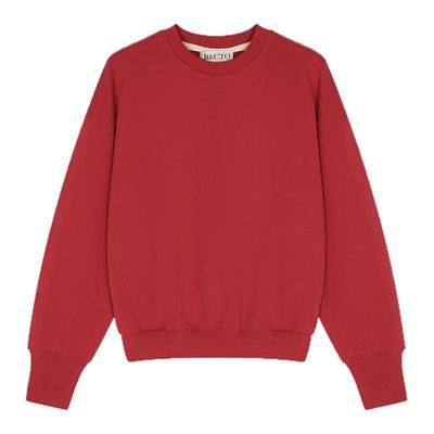 RECTO新款女士字母印花圆领宽松休闲百搭长袖卫衣银泰百货精品