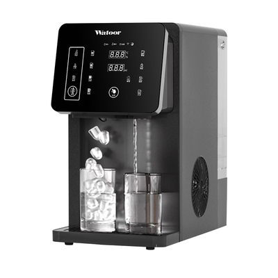 沃拓莱小型家用商用多功能制冰机冷水热水冰块三合一饮水掉冰机器