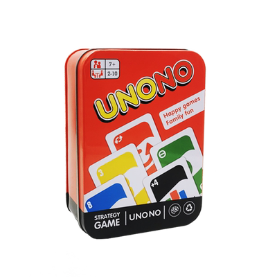 桌游纸牌乌诺铁盒PVC卡牌
